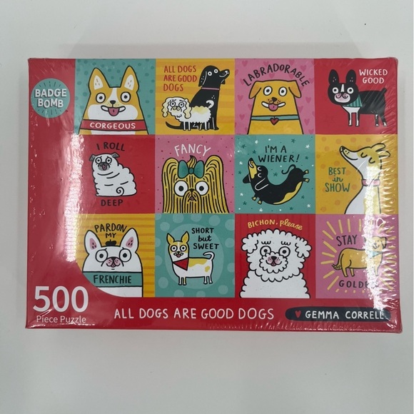 Games | All Dogs Are Good Dogs Gemma Correll 50 Piece Puzzle | Poshmark